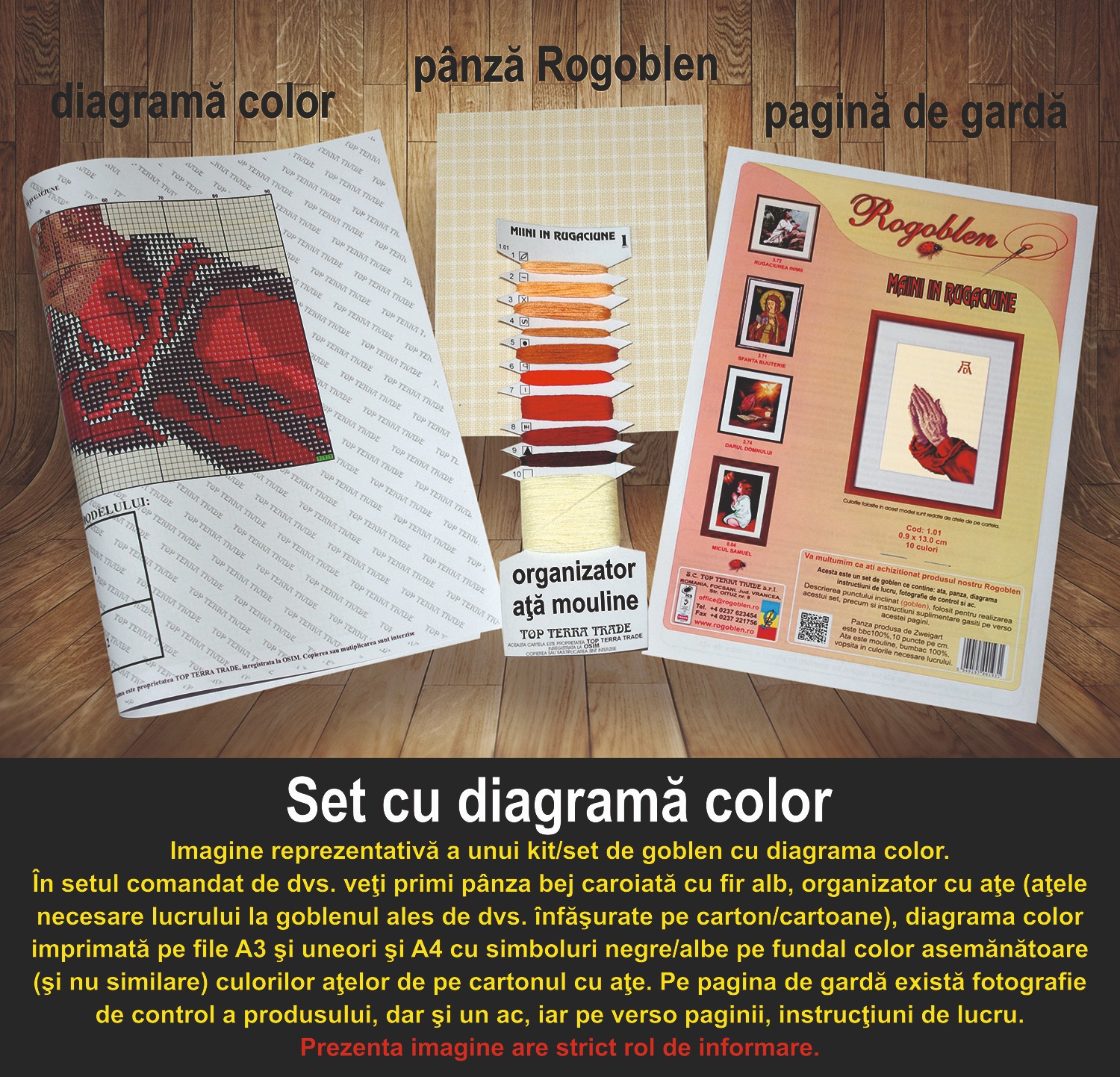 Modele de goblen cu diagrama color - Rogoblen